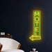 Motel Led Neon Sign, Motel Led Light Sign, Man Cave Neon Sign, Arrow ...
