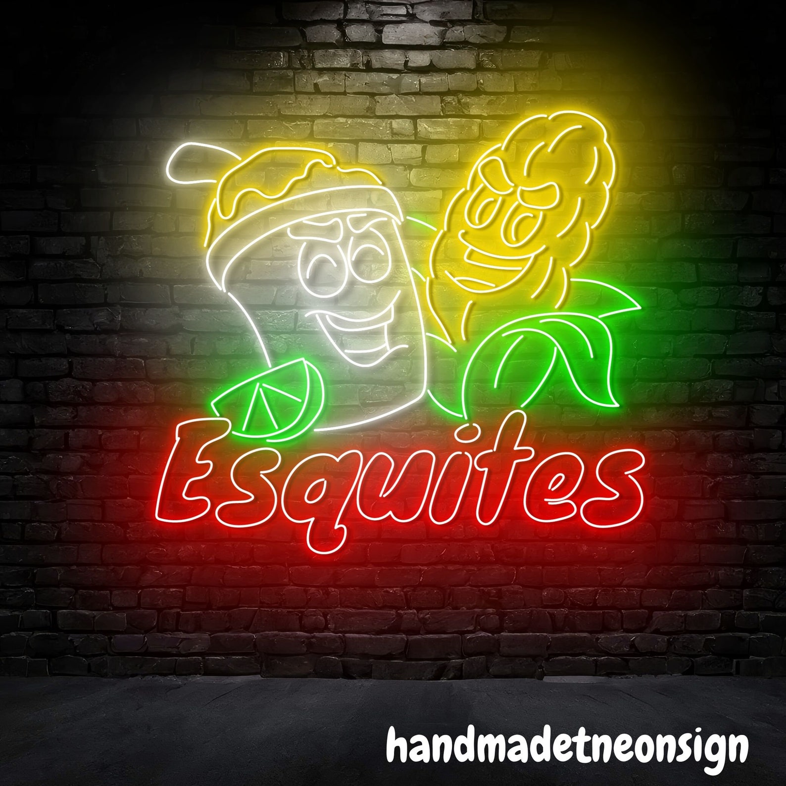 Esquites Neon Sign, Esquites Led Sign, Mexico Esquites Led Light, Open ...