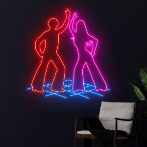 Disco Bar Led Sign, Disco Bar Neon Light, Cowgirl Disco Neon Sign ...