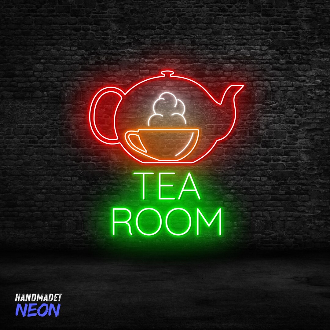 Tea Room Neon Sign – LED Teapot Wall Light for Cafe, Tea Room Decor ...