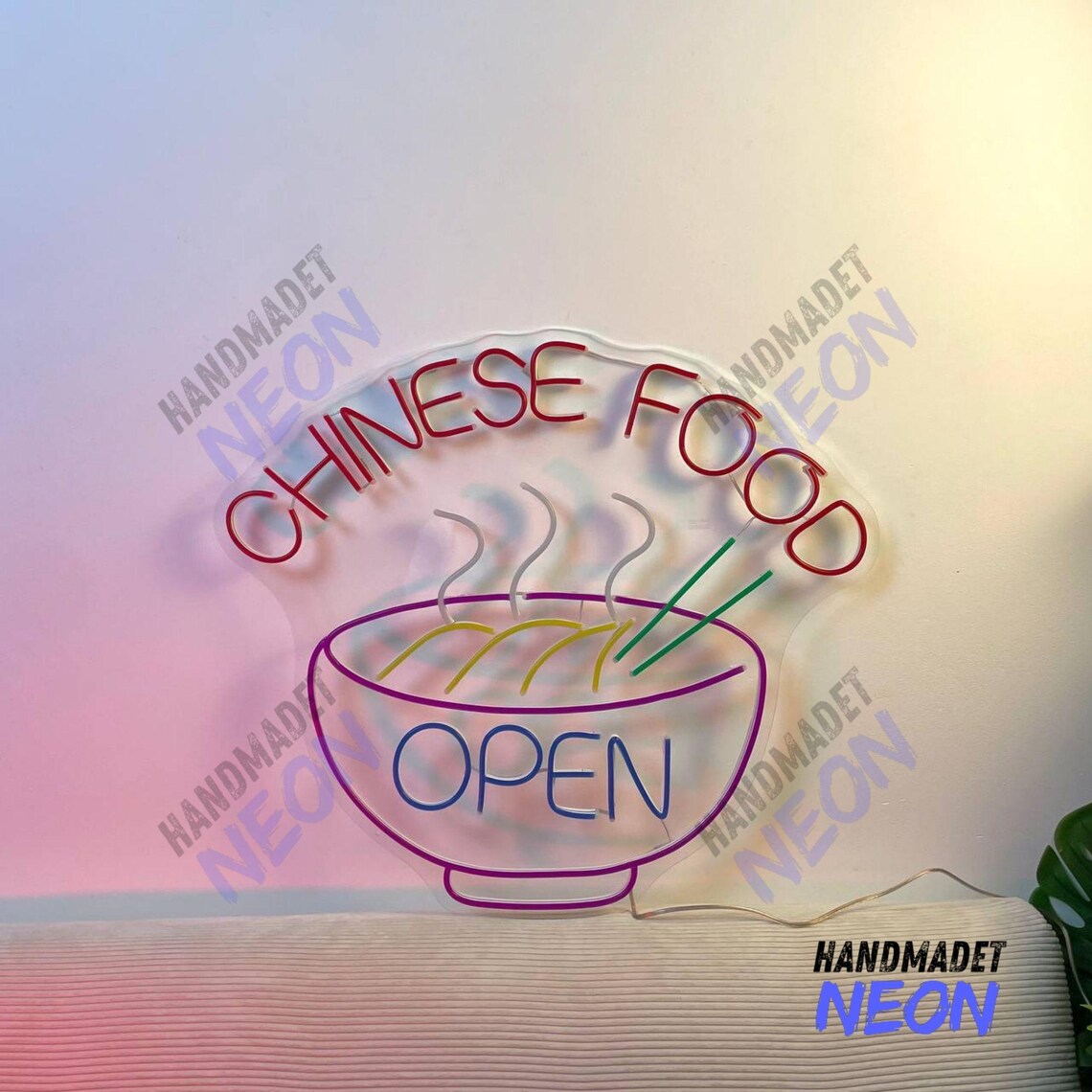 Custom Chinese Food Open Led Sign, Chinese Noodles Led Light, Noddles ...