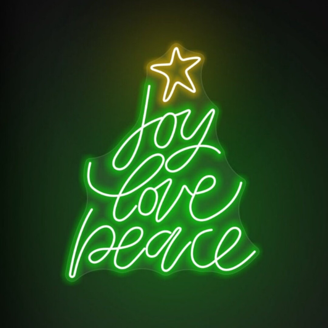 Joy Love Peace Led Sign, Joy Love Peace Led Sign, Wall Decor, Christmas ...