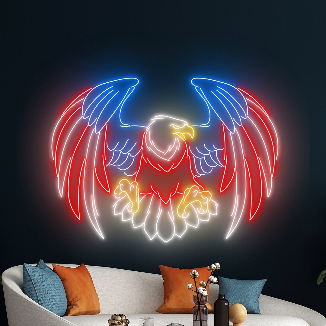 Eagle Neon Light, Eagle Led Light, Eagle Bird Led Sign, Eagle Bird Neon ...