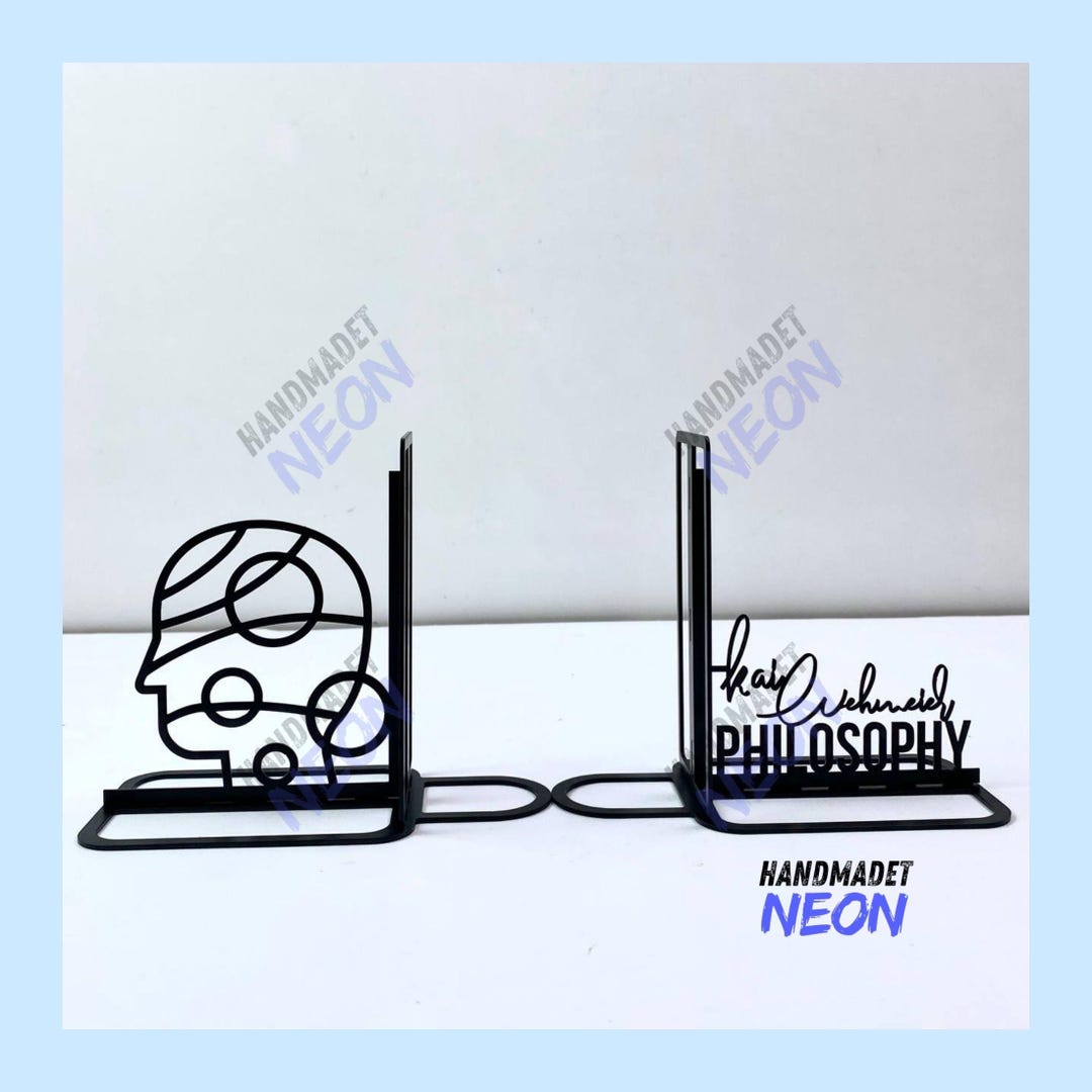Custom Philosophy Metal Bookends, Philosophy Bookend Metal, School ...