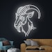 Goat Neon Sign, Goat Led Sign, Goat Led Light, Goat Neon Light, Goat ...