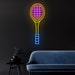 Tennis Racket Neon Sign, Badminton Racket Led Neon Light, Custom Sport ...