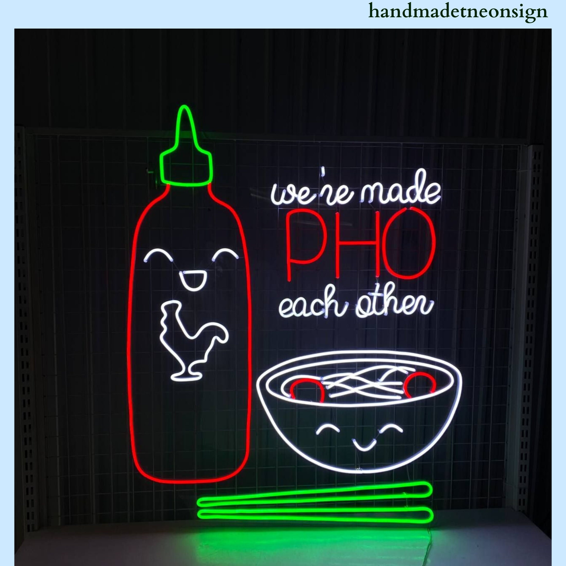 We're Made Pho Each Other Neon Sign, Pho Neon Light, Pho Led Light, Pho ...