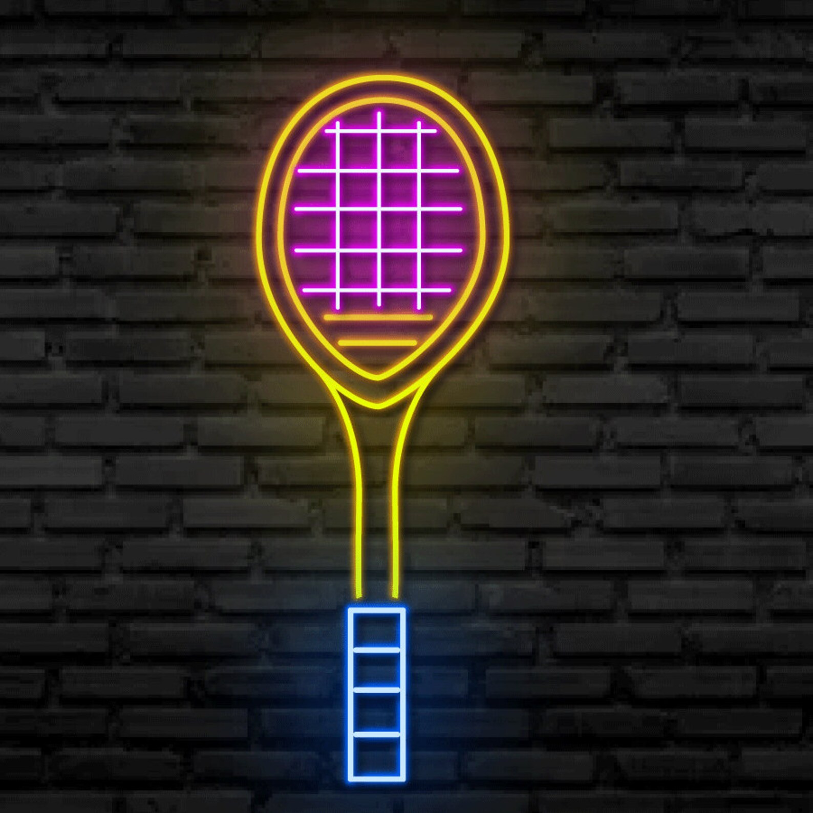 Tennis Racket Neon Sign Badminton Racket Led Neon Light - Etsy