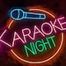 Karaoke Night Led Sign, Karaoke Night Neon Sign, Wall Decor, Karaoke ...
