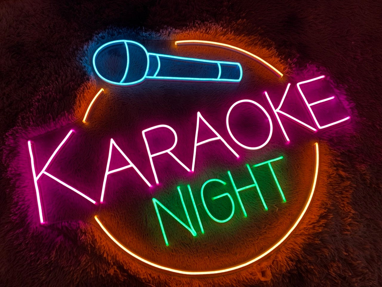 Karaoke Night Led Sign, Karaoke Night Neon Sign, Wall Decor, Karaoke ...