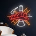 Firefighter Neon Sign, Fireman Led Sign, Fire Fighter Led Light, Fire ...