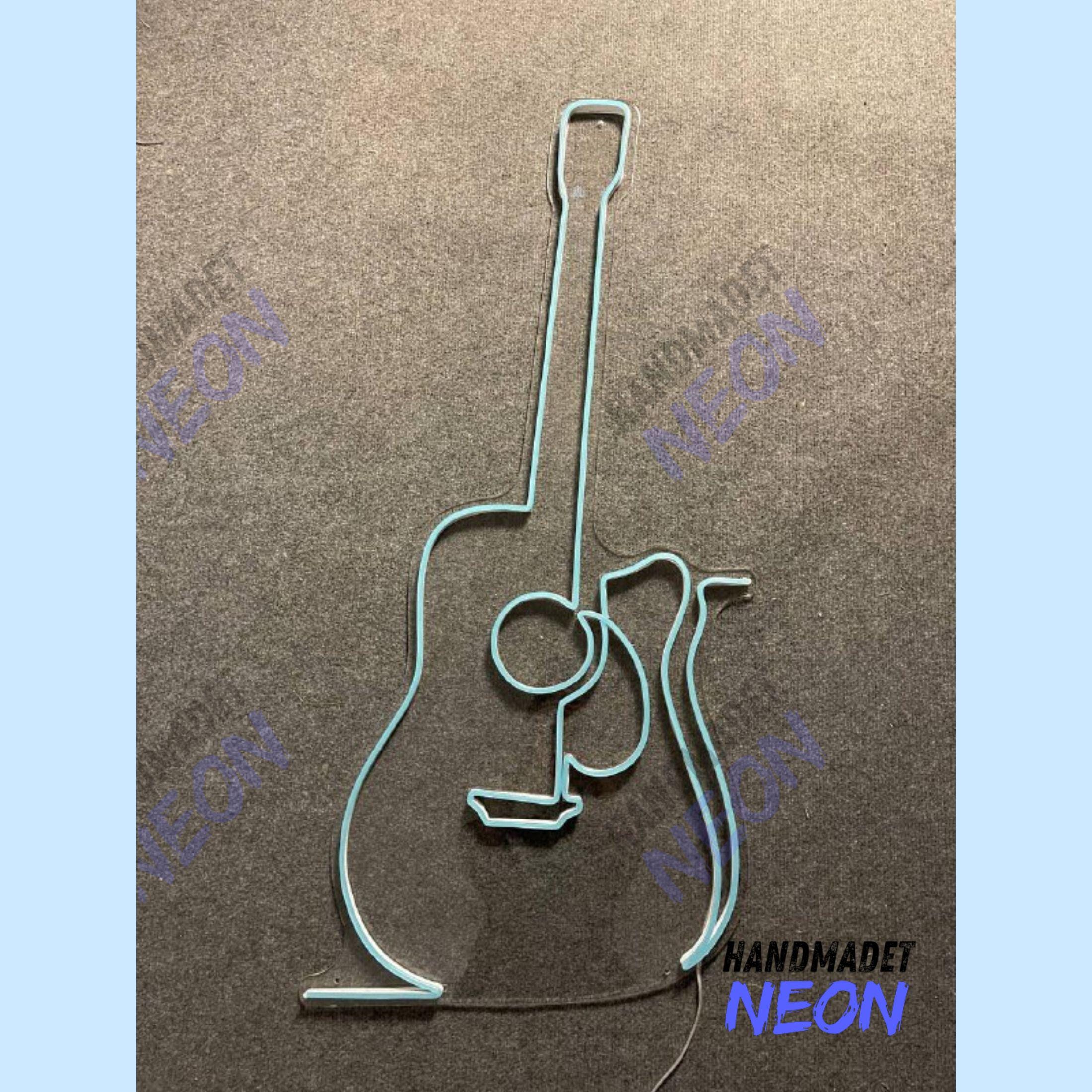 Custom Guitar Led Sign, Guitarist Neon Light, Music Instrument Neon ...