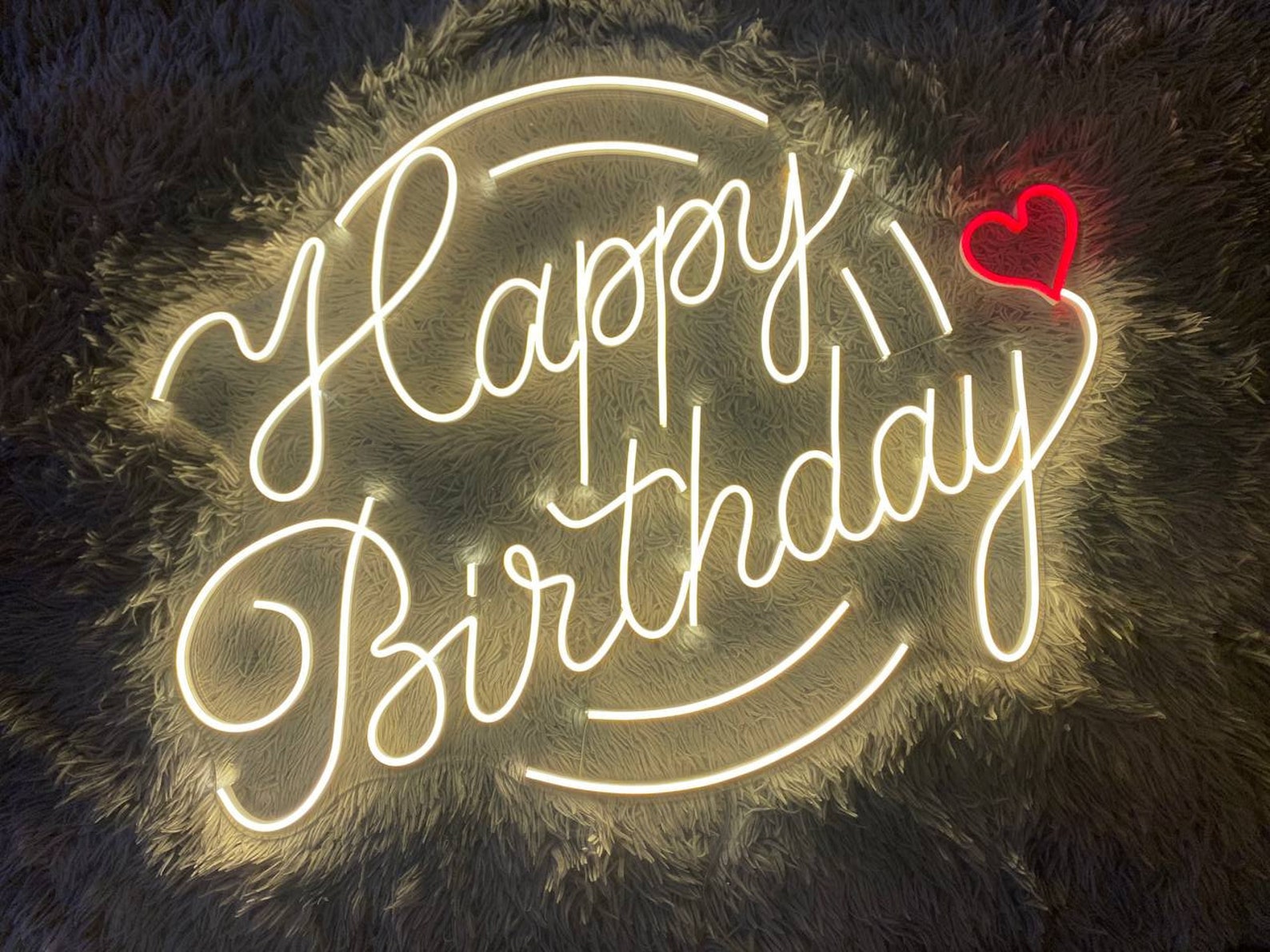 Birthday Led Sign Happy Birthday Neon Sign Wall Decor - Etsy