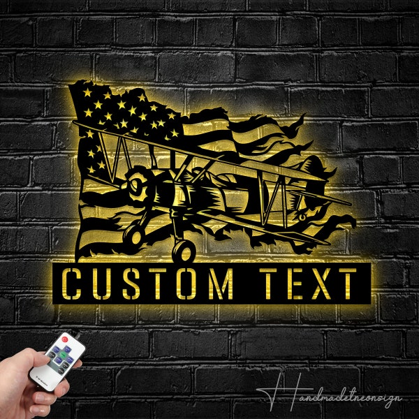 Biplane Metal Decor - Etsy