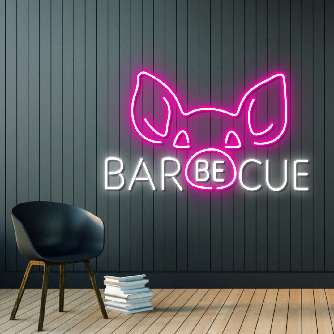 Barbecue Neon Sign, BBQ Party Neon Sign, Custom Neon, Sign for Bar Home ...