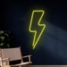 Lighting Bolt Neon Sign, Light Bolt LED Light, Thunder Led Sign ...