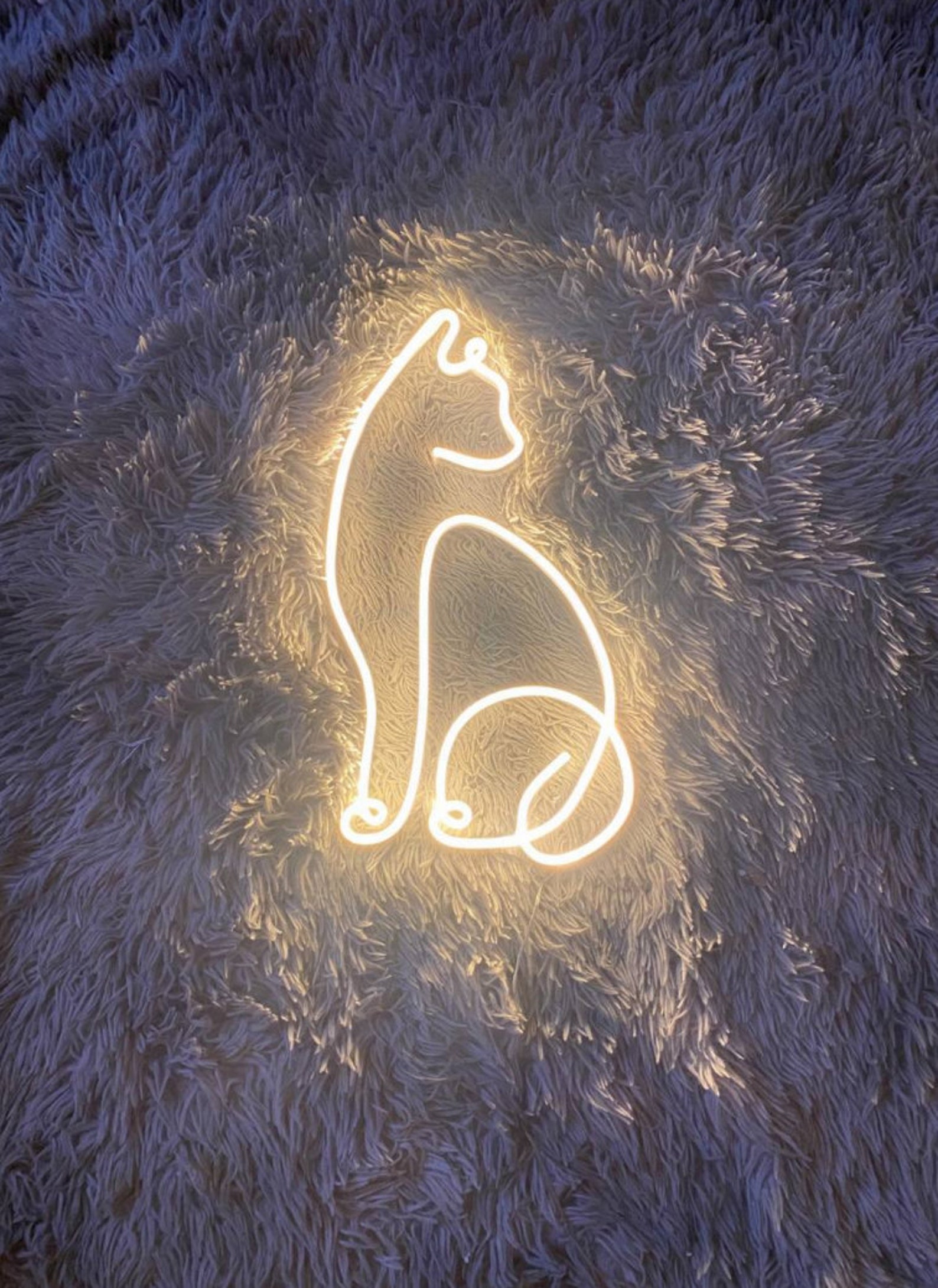 Cute Cat Neon Sign Lazy Cat Led Sign Wall Decor Cat Led - Etsy
