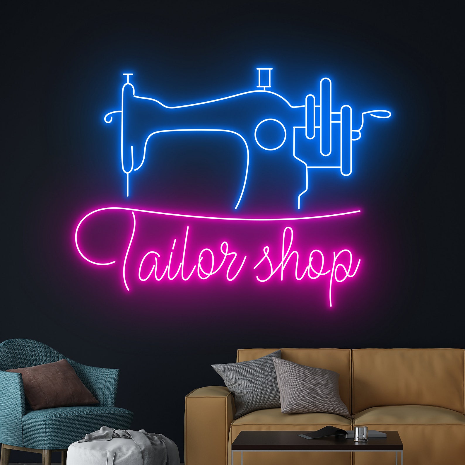 Tailor Shop Led Sign, Tailor Neon Sign, Clothes Led Light, Clothing ...