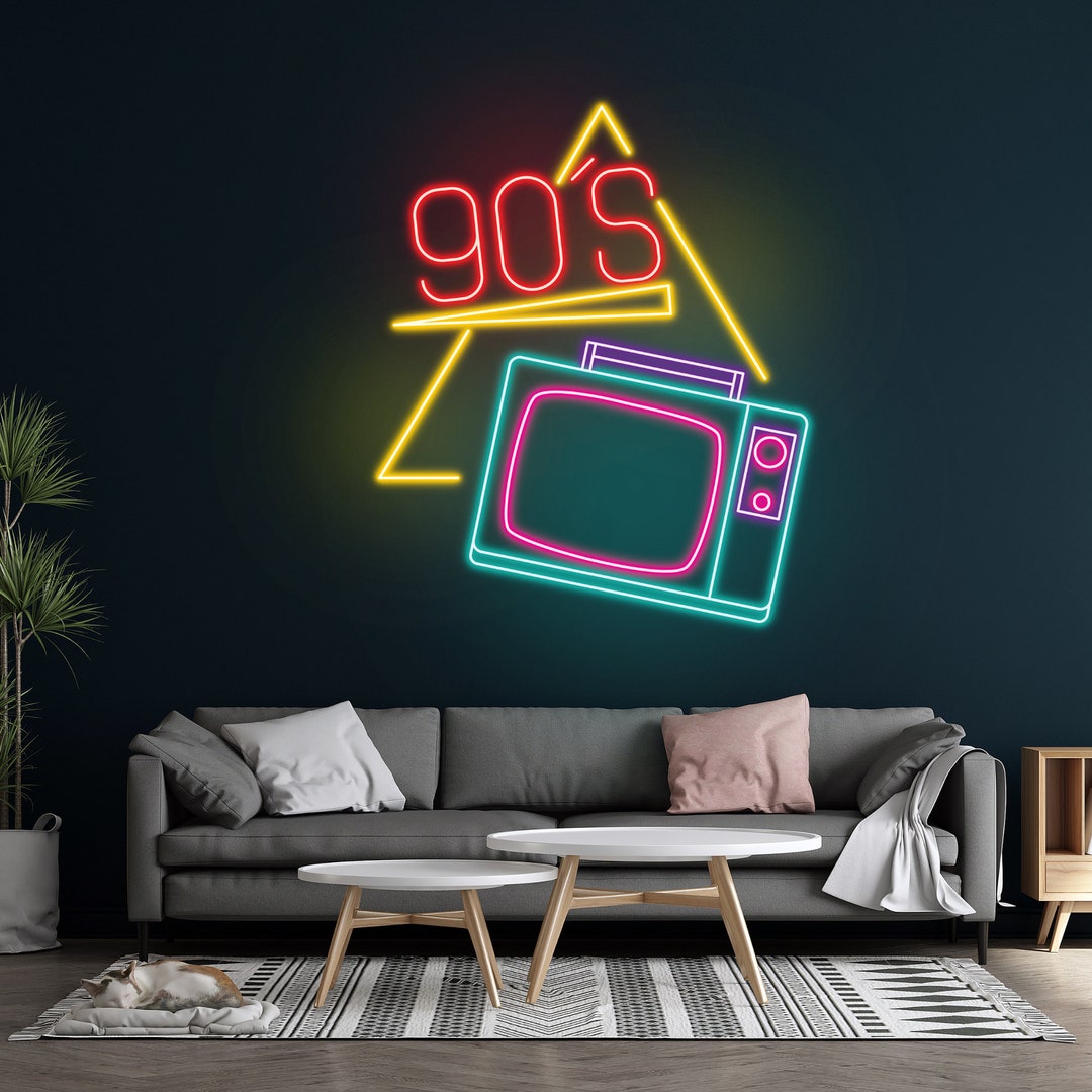 Back to the 90s Neon Led Sign, Retro Neon Sign, Wall Decor, Back to the ...