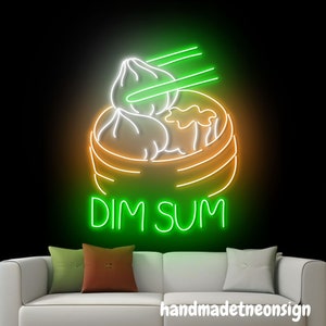 Dim Sum Neon Sign, Dim Sum Led Sign, Dim Sum Led Light, Chinese ...