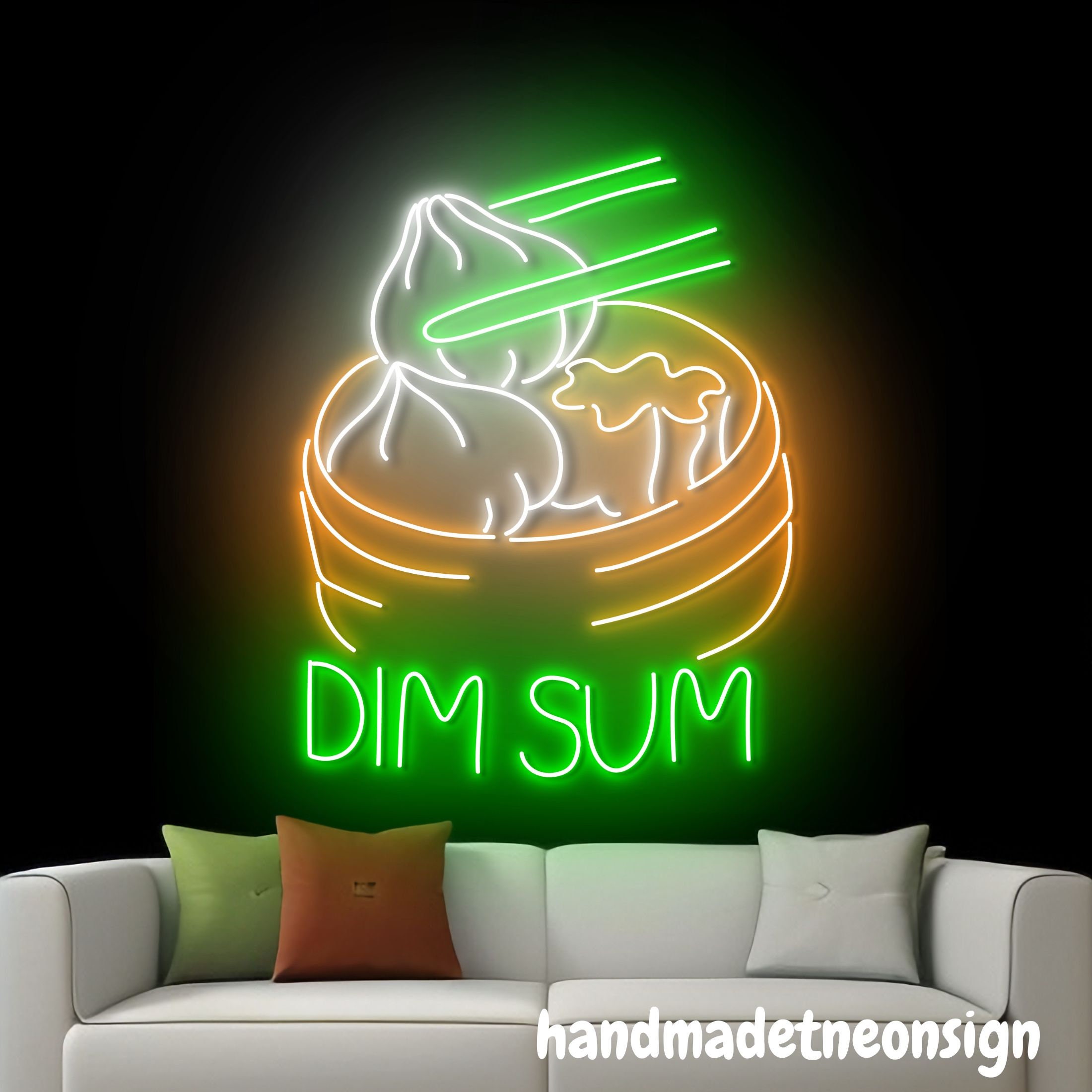 Dim Sum Neon Sign, Dim Sum Led Sign, Dim Sum Led Light, Chinese ...