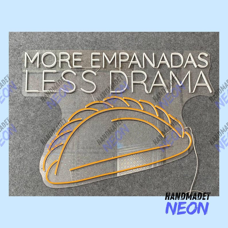 Mexican Empanada Neon Sign, Empanadas Led Sign, Empanada Led Light ...