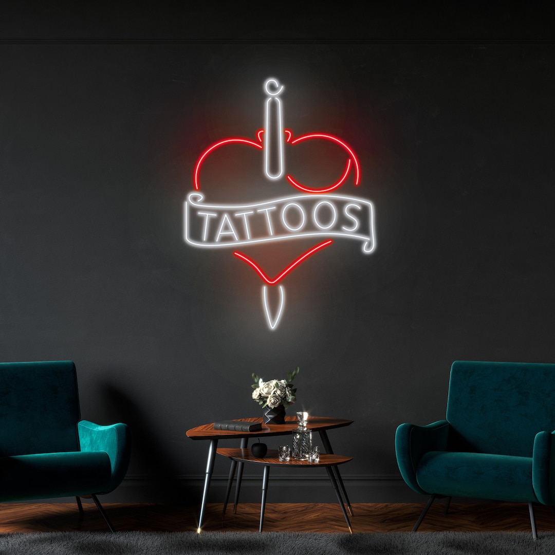 Tattoo Led Sign, Tattoo Shop Led Sign, Wall Decor, Bar Neon Sign ...
