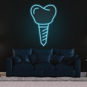 Tooth Neon Sign, White Tooth Led Neon, Medicine Led Light, Dentist ...