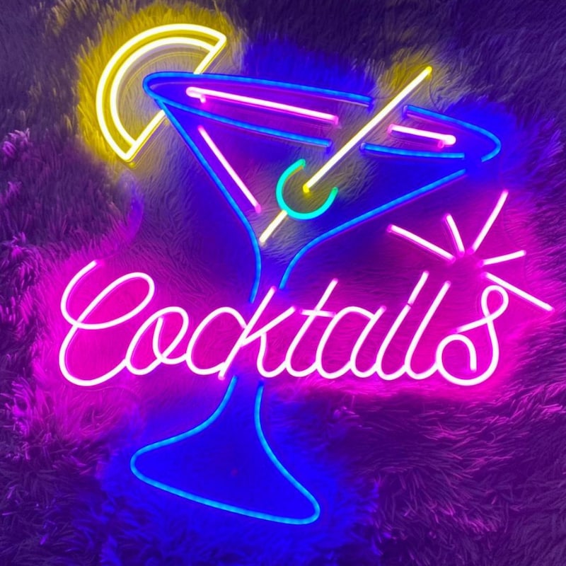 Cocktail Neon Sign - Etsy