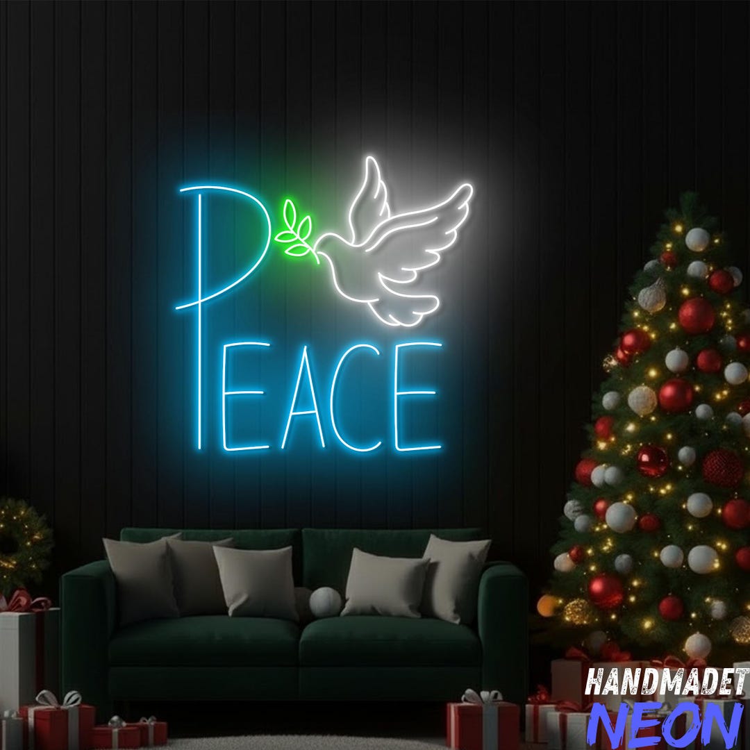 Dove Neon Sign, Christmas LED Wall Light, Holiday Religious Decor ...