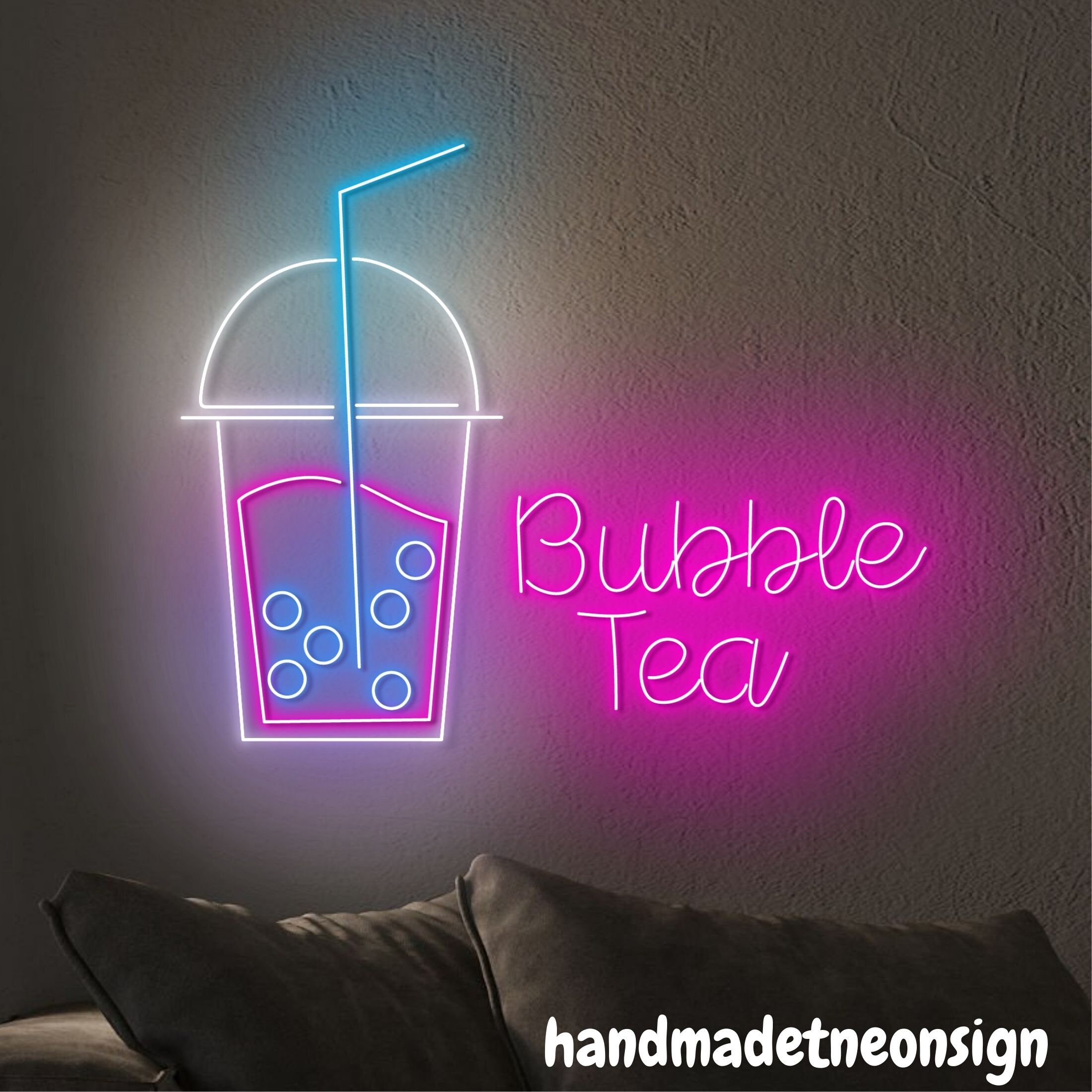 Bubble Tea Neon Sign, Milk Tea Led Sign, Boba Tea Neon Light, Bubble ...