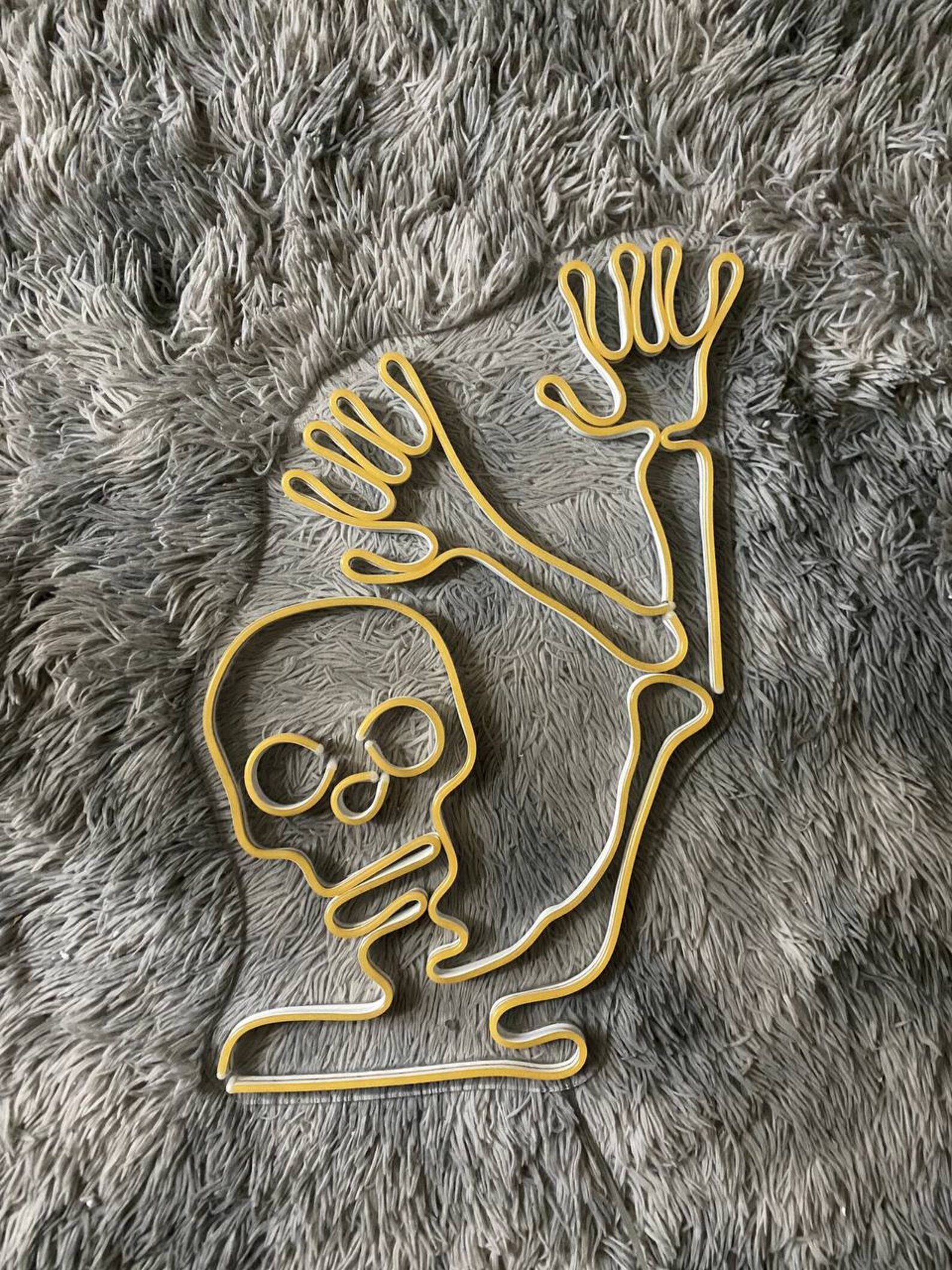 Skull Waving Neon Sign Skeleton Led Sign Skull Led Sign - Etsy