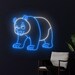 Panda Neon Sign, Panda Neon Light, Panda Bear Led Light, Panda Family ...