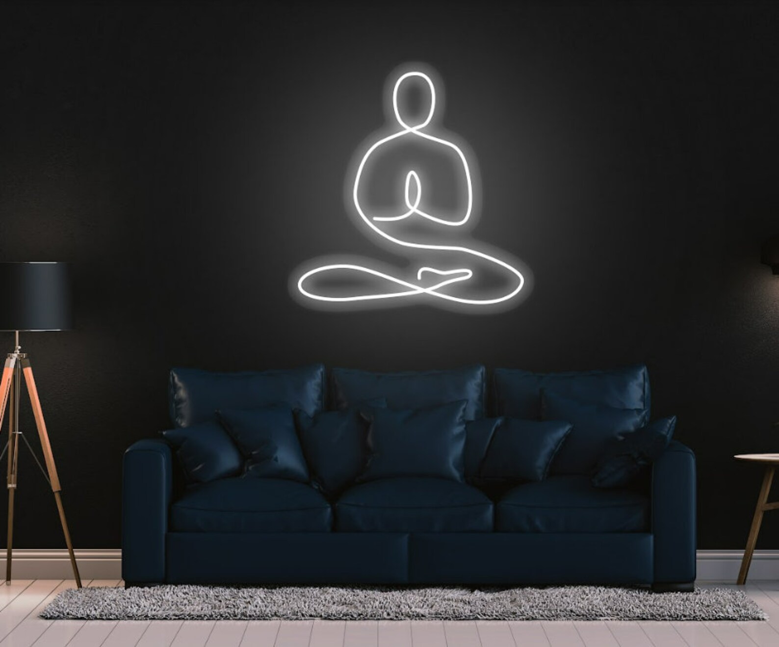 Yoga Pose Neon Sign Yoga Pose Led Sign Yoga Led Lights - Etsy