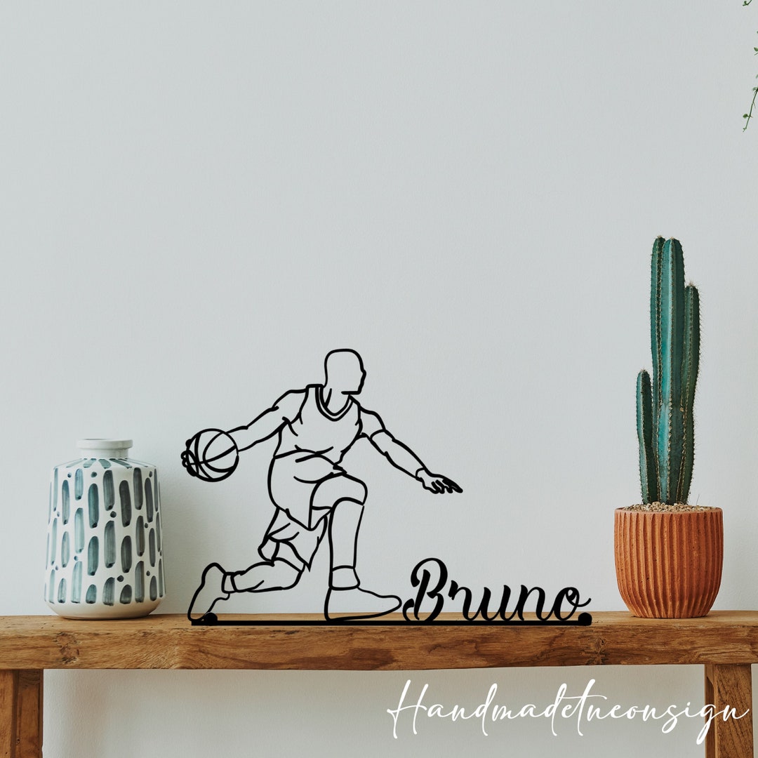 Custom Basketball Player Metal Desk, Basketball Metal Table Sign, Sport ...