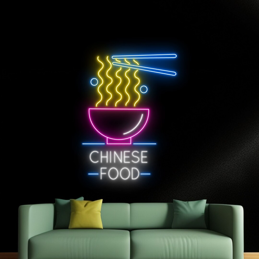 Custom Chinese Food Open Led Sign, Chinese Noodles Led Light, Noddles ...