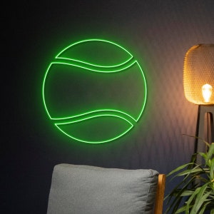 Tennis Ball Neon Sign, Tennis Polo Neon Light, Tennis Player LED Sign ...