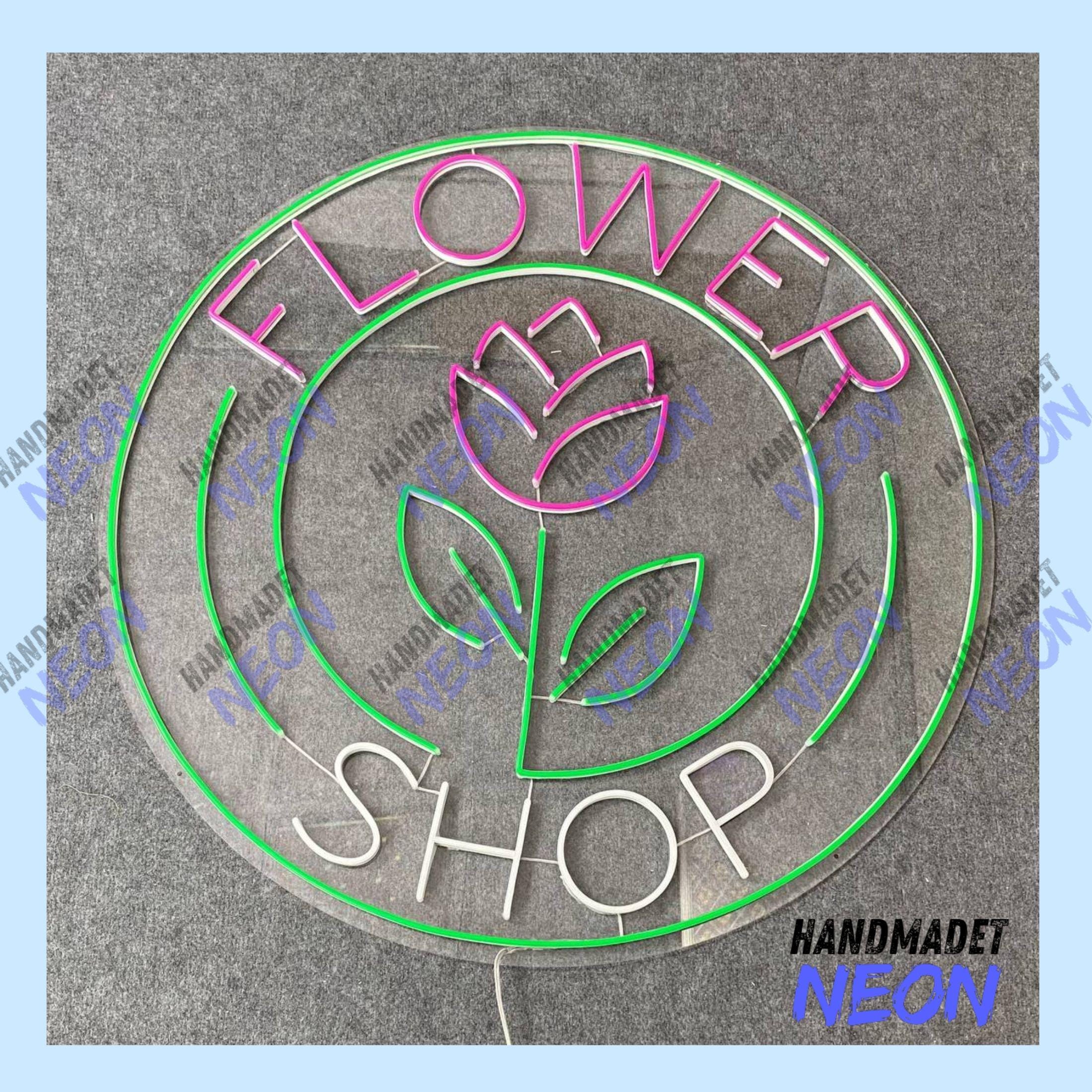 Custom Flower Shop Neon Light, Floral Shop Neon Sign, Flower Led Light ...