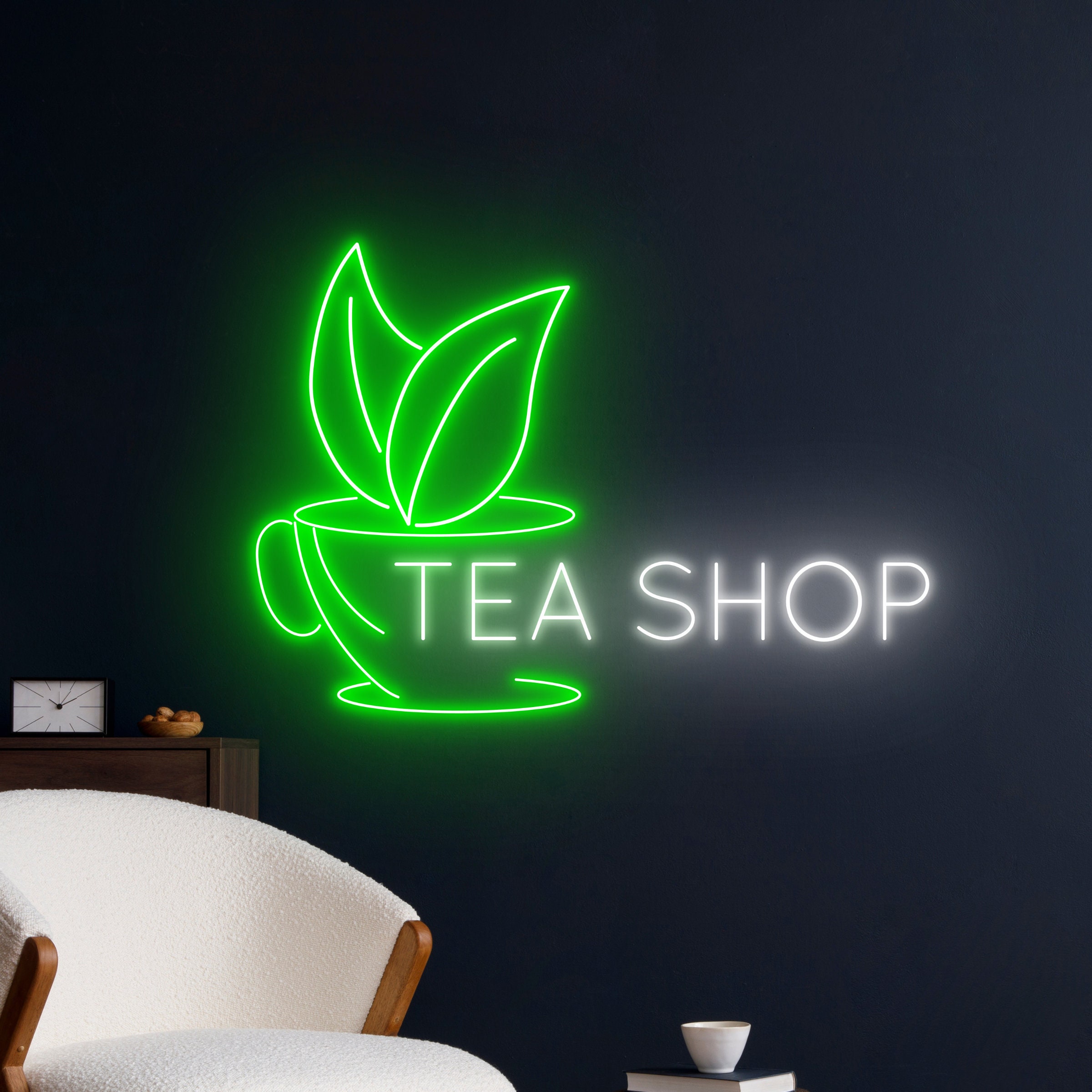 Tea Shop Neon Sign, Tea Cup Neon Light, Tea LED Light, Drinking Led ...