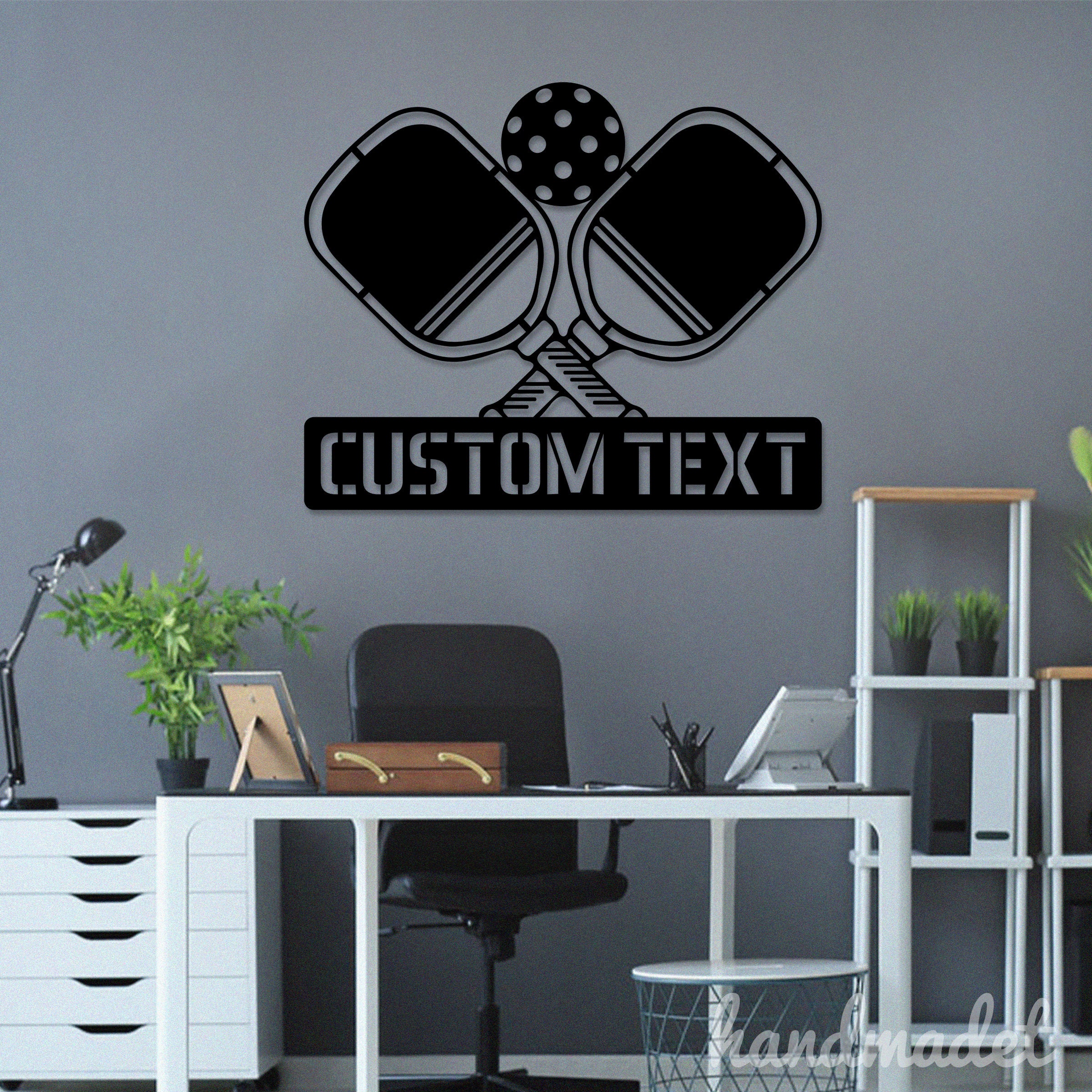 Custom Pickle Ball Metal Wall Art LED Light - Personalized Pickleball ...