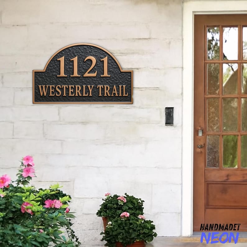 Custom Address Sign, House Number Sign, Personalized Address Plaque for ...