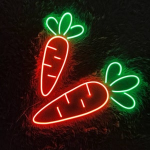 Carrot Neon Led Sign | Food Neon Sign | Custom Neon Sign | Neon Sign ...