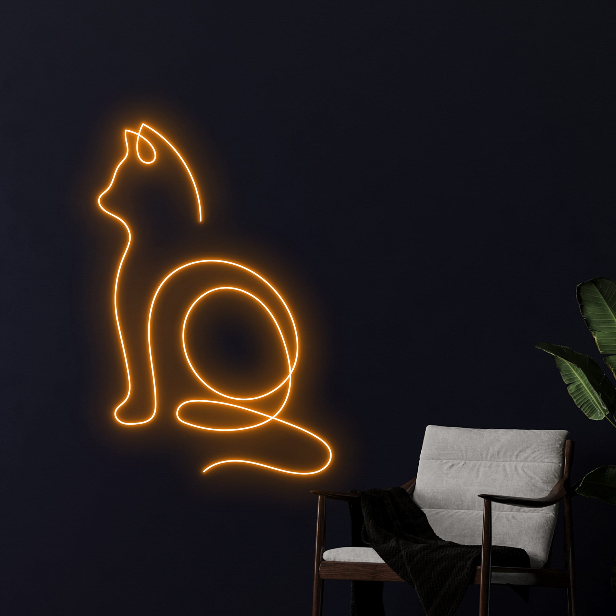 Cat Neon Sign, Cat Line Art Led Sign, Cute Cat Neon Light, Cat Pet Led ...