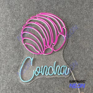 Concha Neon Sign, Concha Led Sign, Mexico Concha Led Light, Concha Neon ...