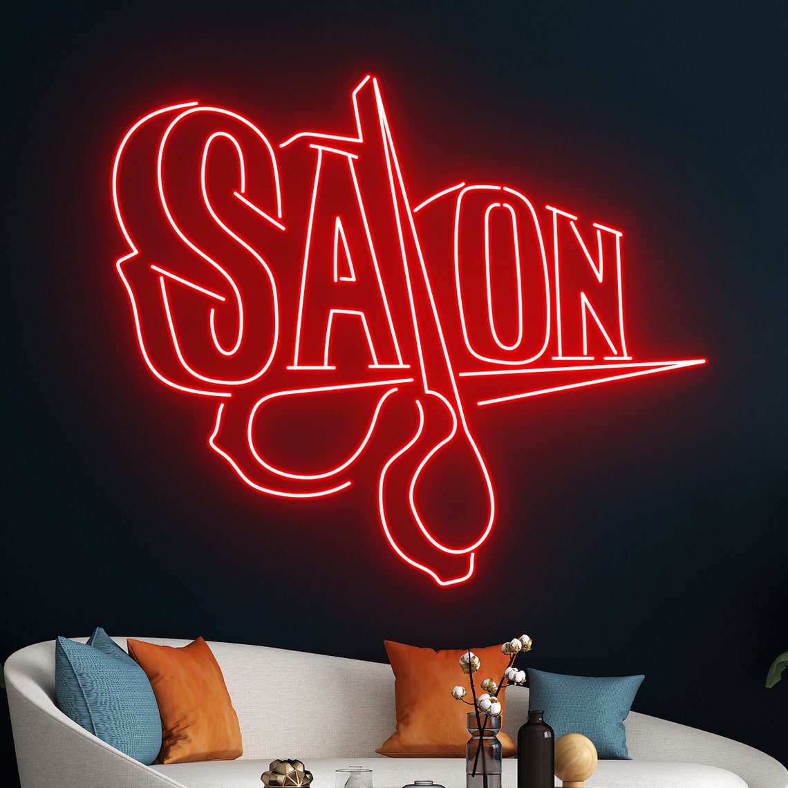 Hair Salon Led Sign, Barber Neon Sign, Hair Studio Led Light, Hair ...