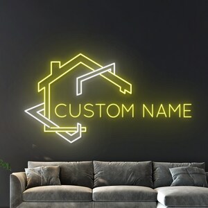 Architecture Led Sign, Construction Neon Light, House Building ...