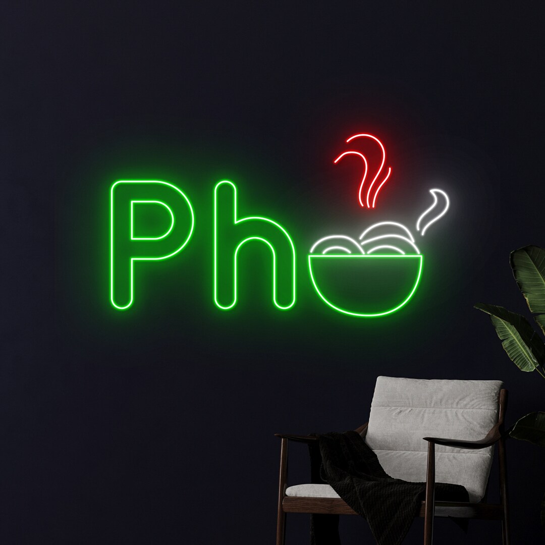 Pho Led Sign, Pho Noodles Neon Sign, Vietnamese Noodles Led Light ...