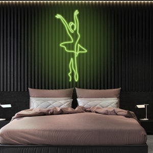 Ballet Dancer Neon Sign, Ballet Dance Neon, Custom LED Neon Sign ...