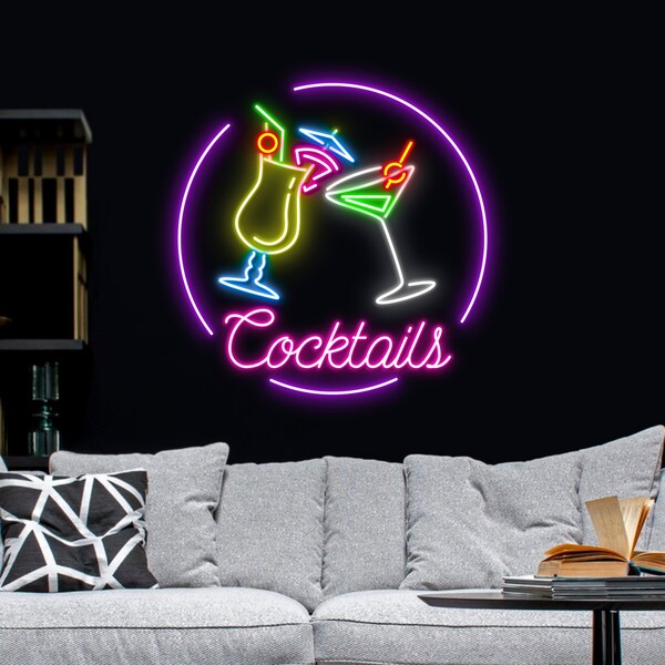 Cocktail Neon Sign - Etsy