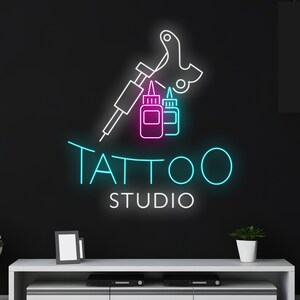 Custom Tattoo Studio Neon Light, Tattoo Shop Led Sign, Ink Tattoo Salon ...